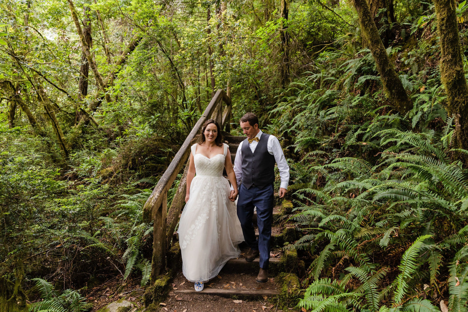 Ryan & Emma: Redwoods & Oregon Coast Elopement - overlandelopements.co
